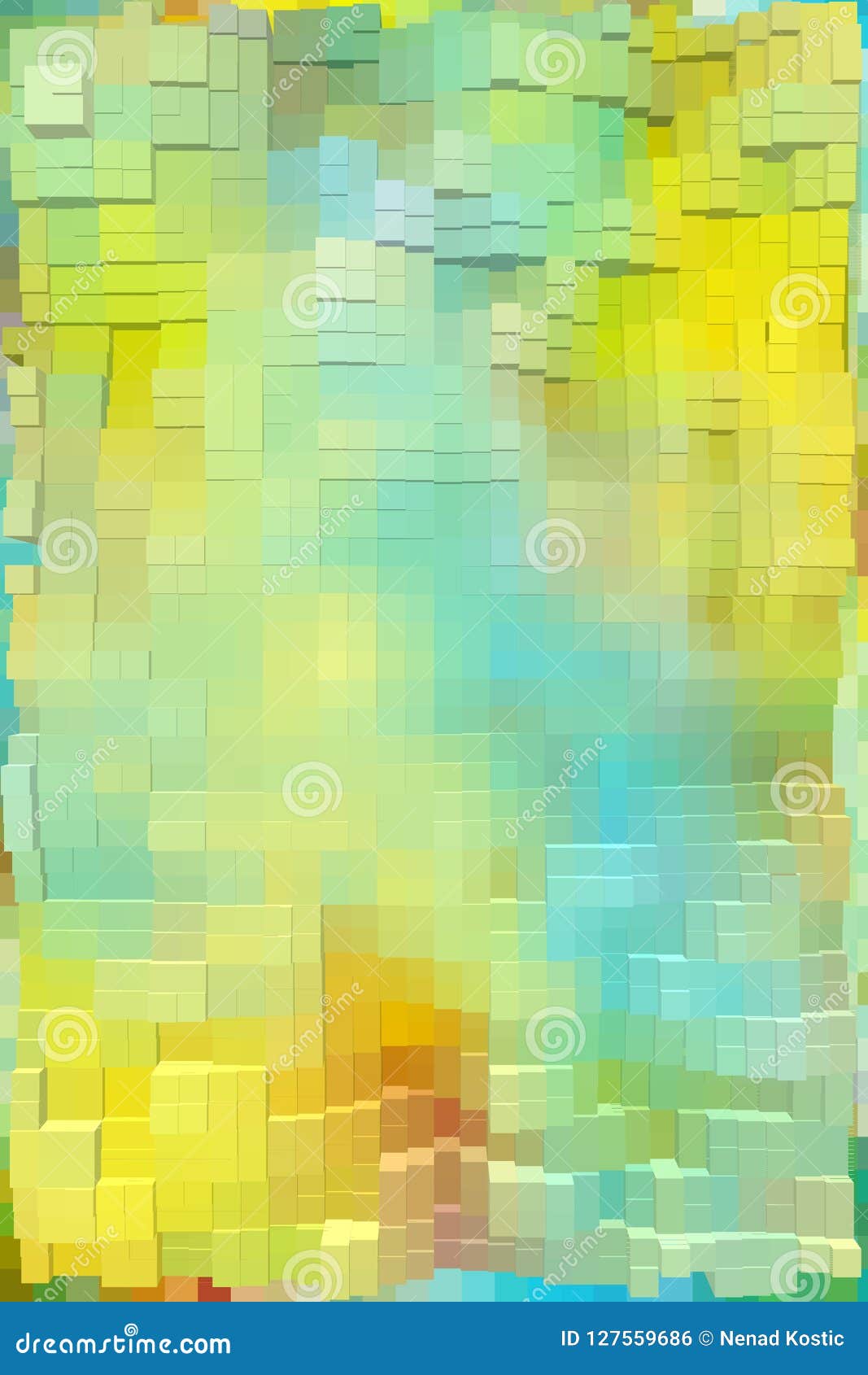 Colorful and Vivid Dynamic Cubes Structure. Stock Illustration ...