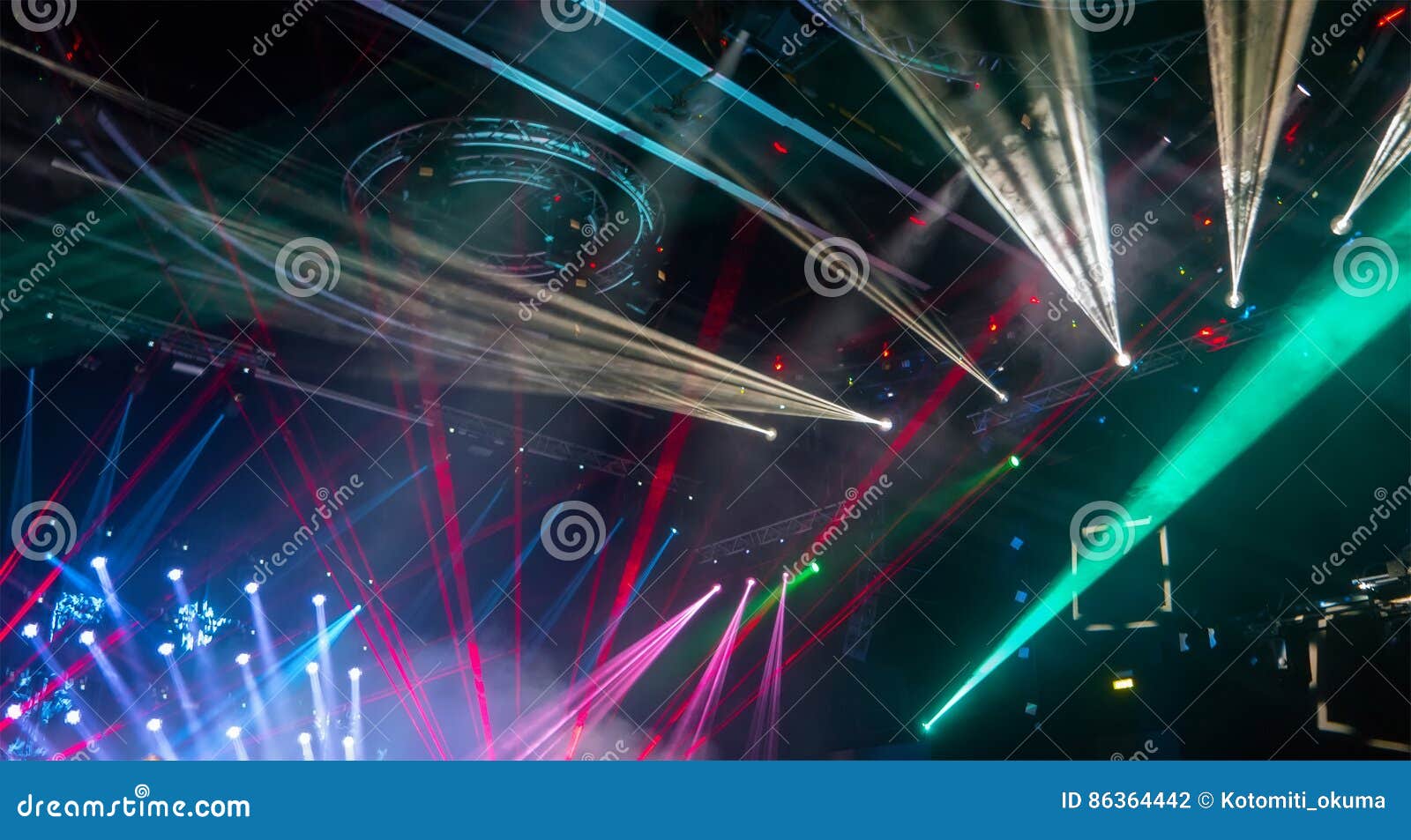 Colorful and Vivid Stage Spotlight Stock Photo - Image of colorful ...