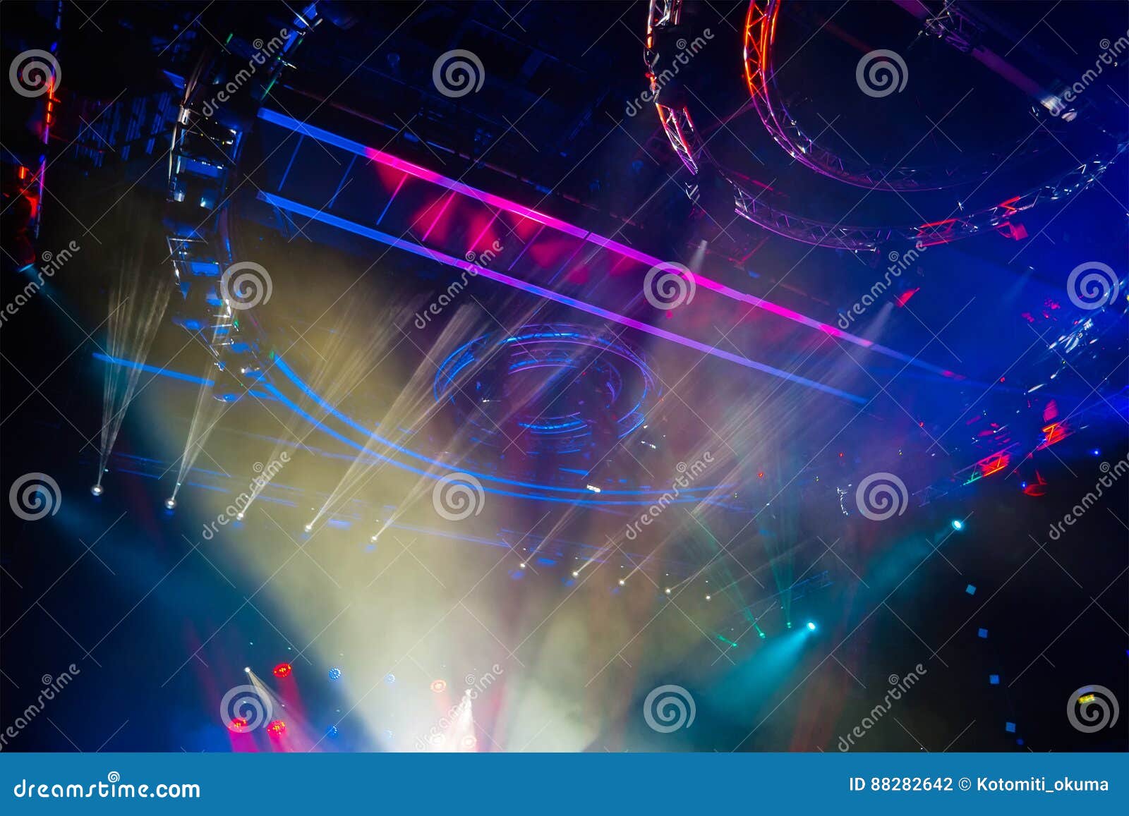 Colorful and Vivid Stage Spotlight Stock Photo - Image of effects, blue ...