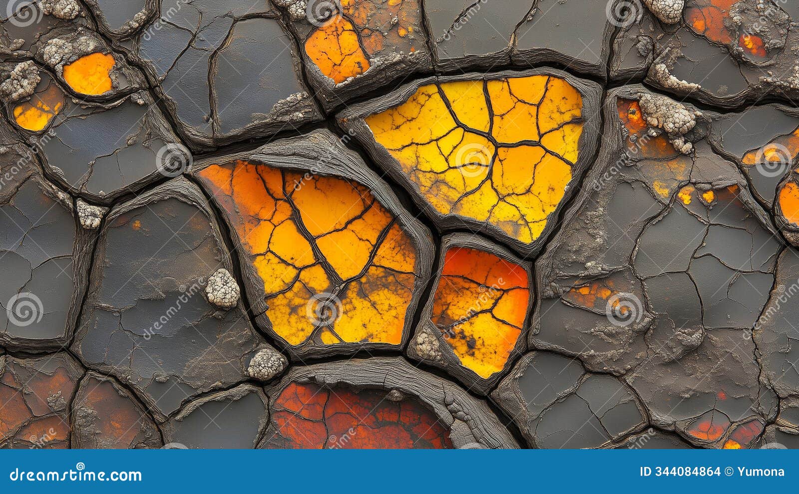 Colorful Volcanic Rock Shows Stunning Textures and Patterns in Sunlight ...