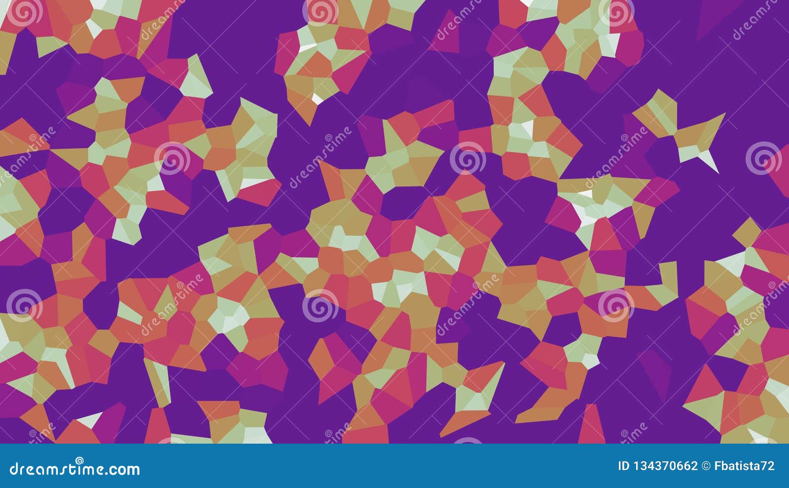 Colorful Voronoi, Vector Abstract. Seamless Irregular Lines Mosaic ...