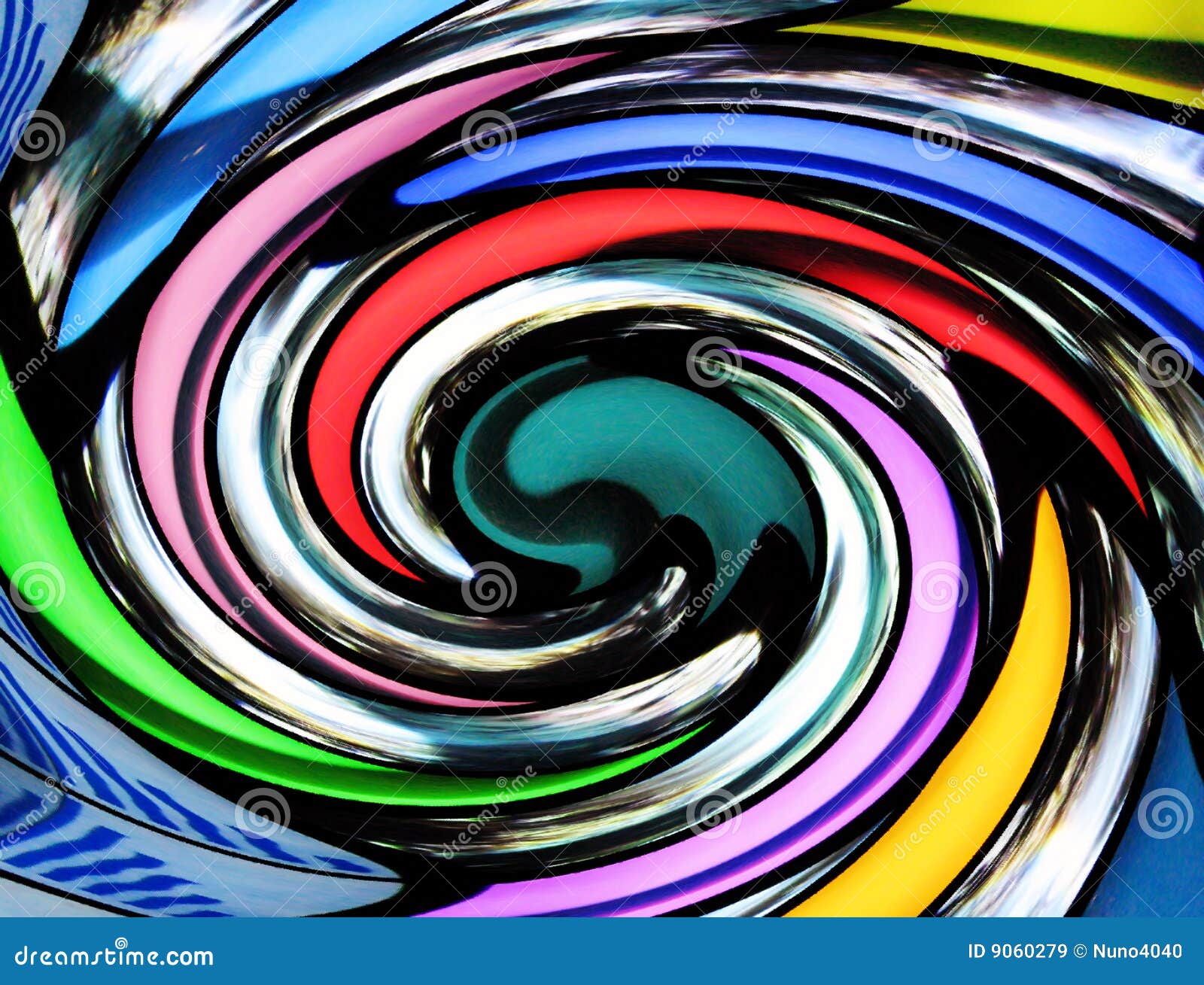 Colorful vortex stock illustration. Illustration of pattern - 9060279