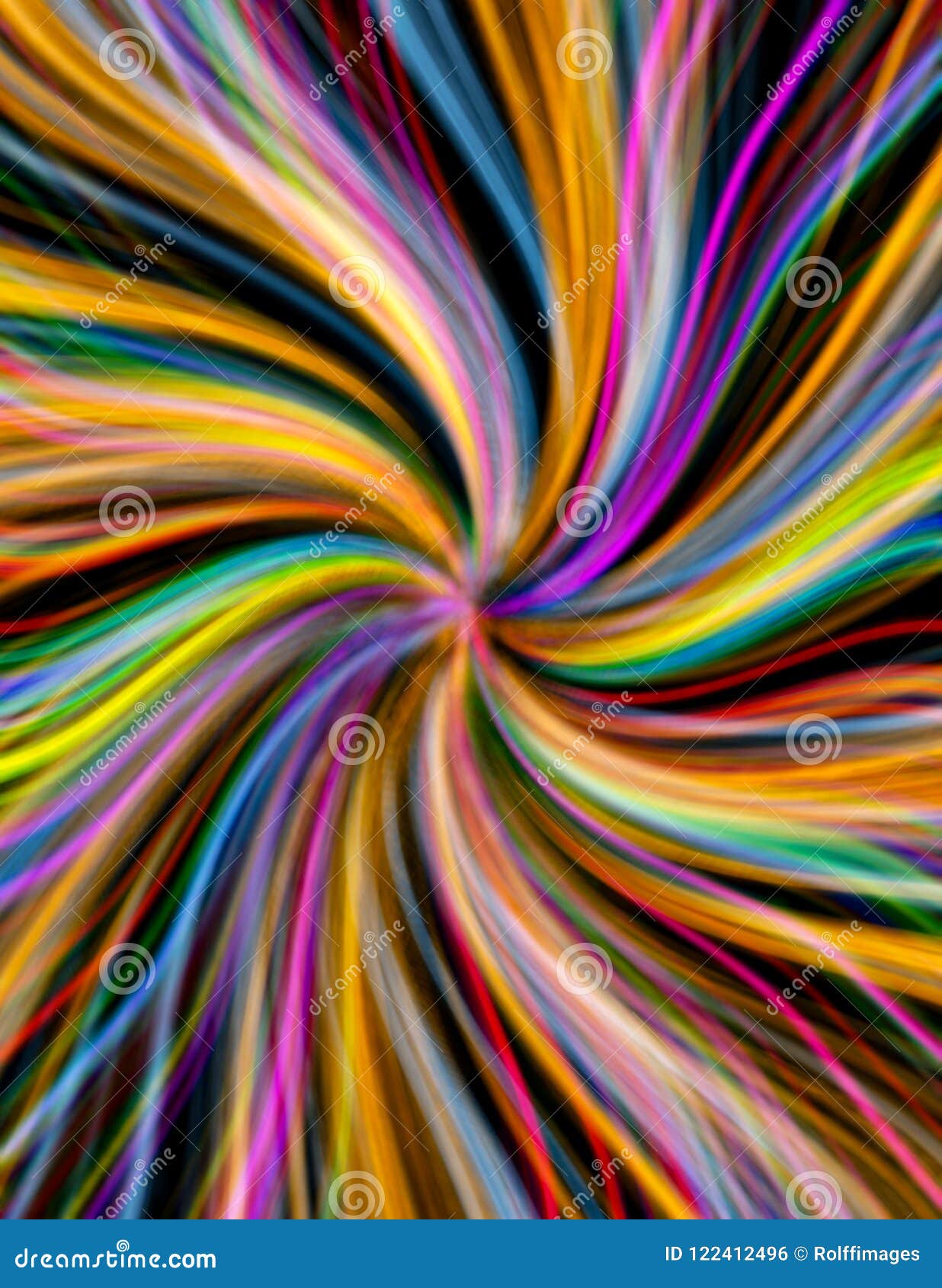 Colorful vortex stock illustration. Illustration of multicolor - 122412496