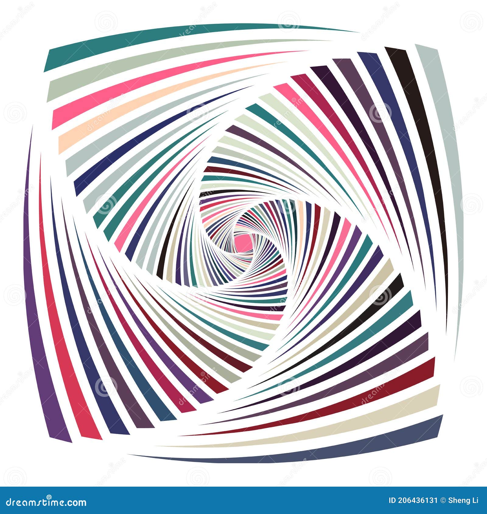 A Colorful Vortex Pattern Design Background Stock Vector - Illustration ...