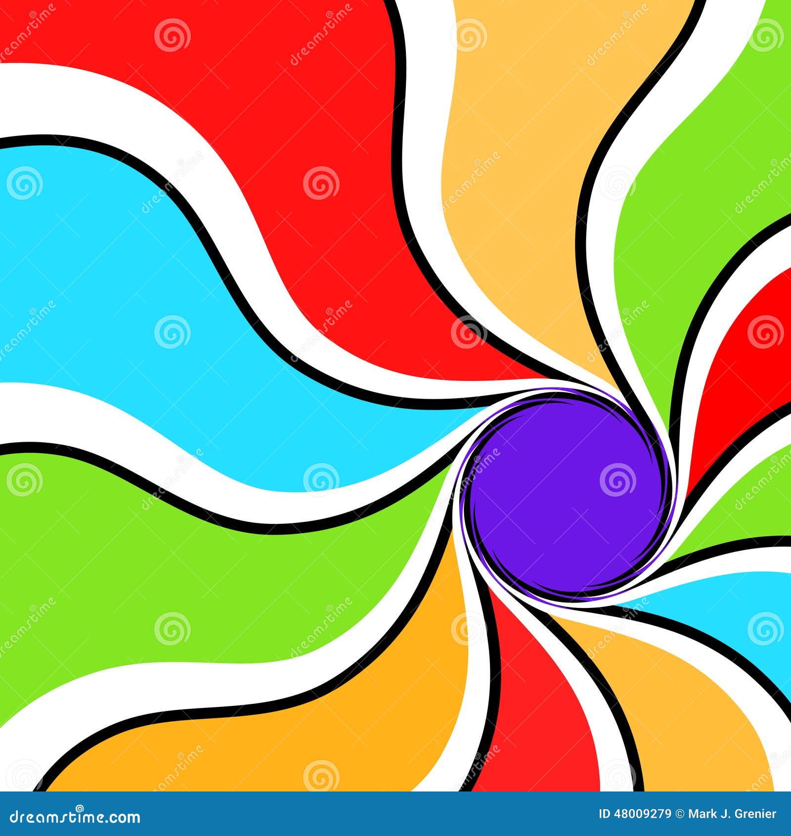 Colorful Vortex stock vector. Illustration of pattern - 48009279
