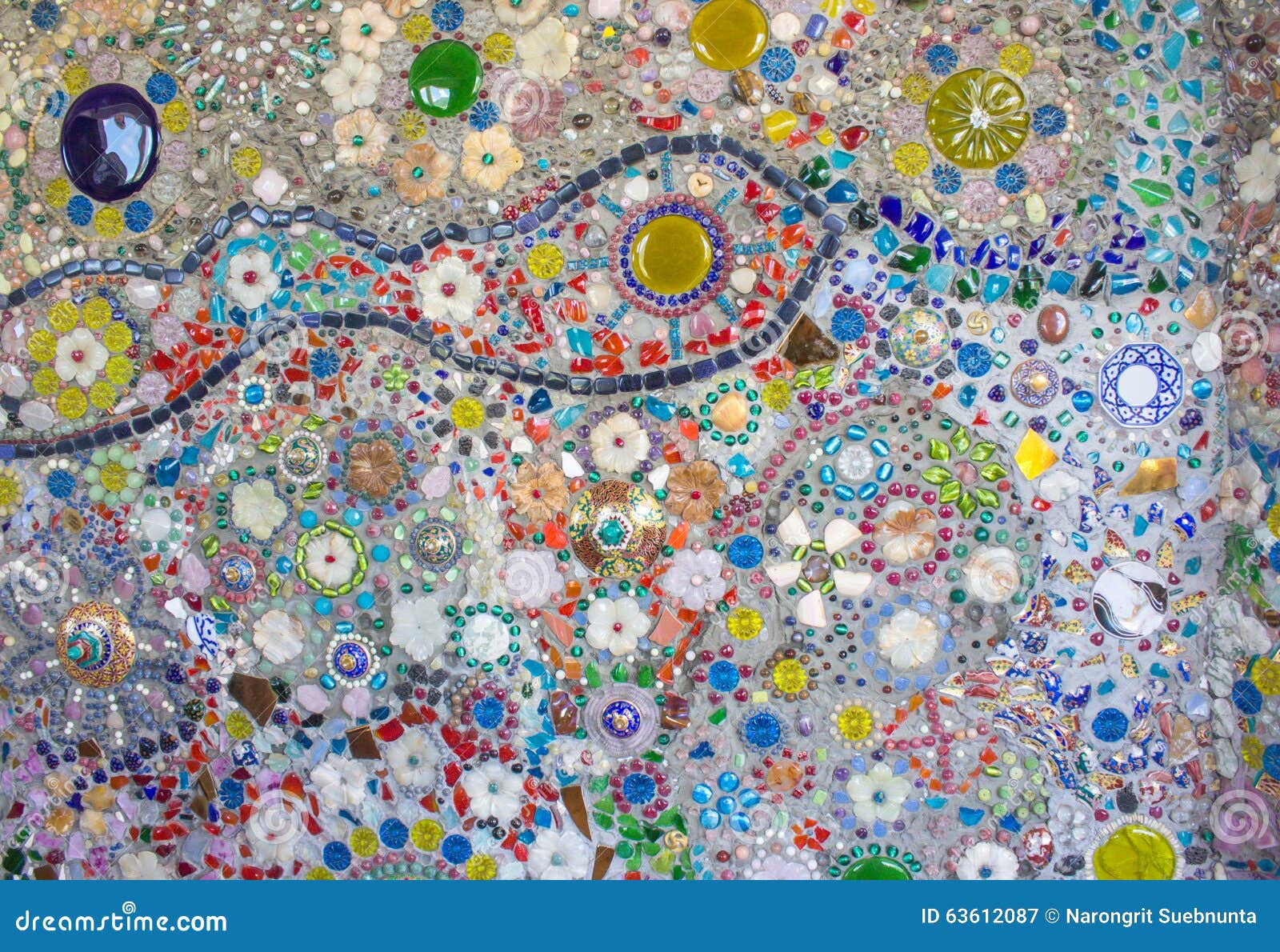 Colorful Wall Ceramic Tile Art Stock Image - Image of floor, bathroom ...