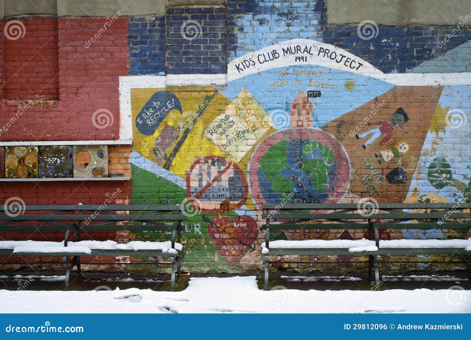 KIds Club Mural Project editorial photo. Image of mural - 29812096