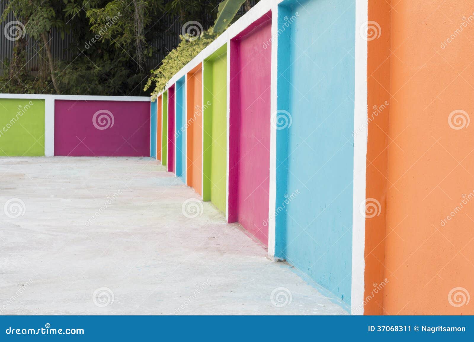 A colorful wall stock image. Image of home, backdrop - 37068311