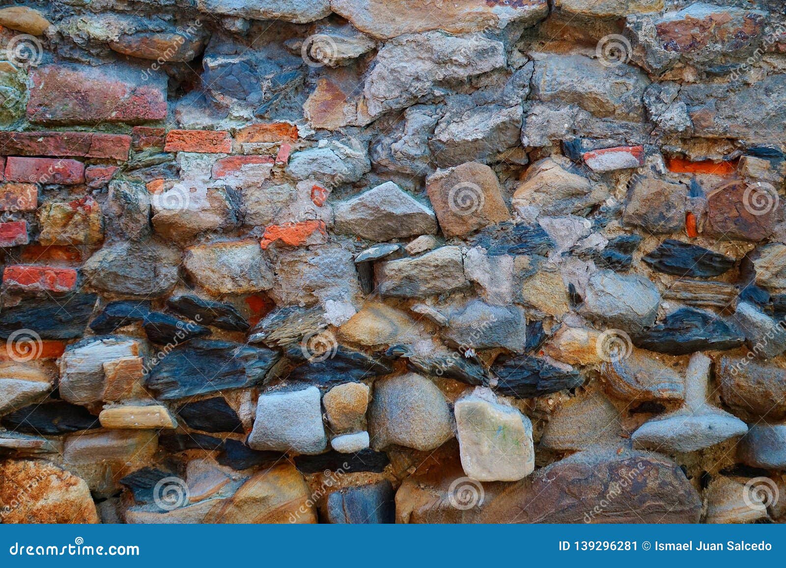 Colorful Wall Texture Pattern Stock Image - Image of stone, texture ...