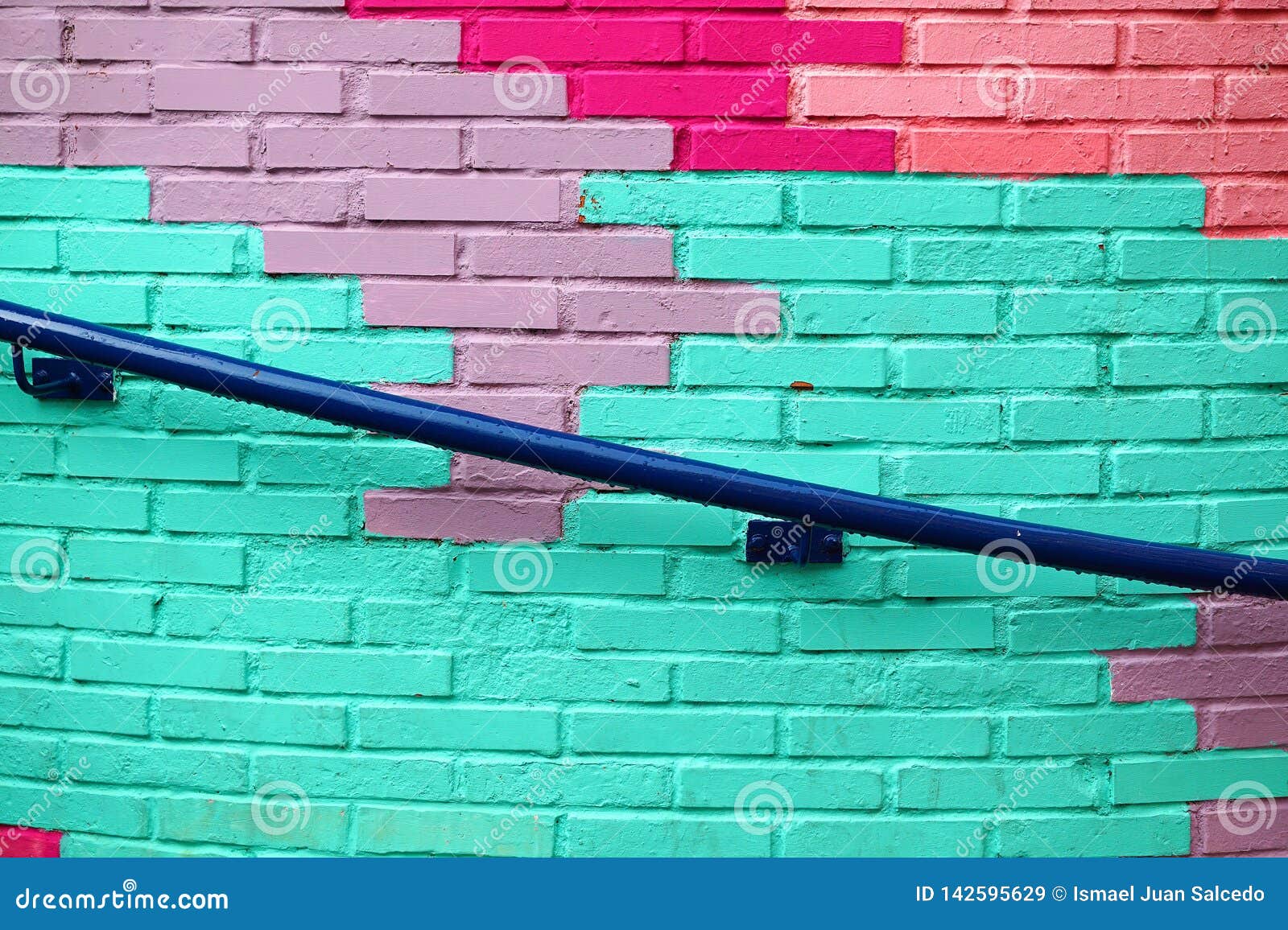 Colorful Wall Texture Pattern Stock Image - Image of abandoned, street: 142595629
