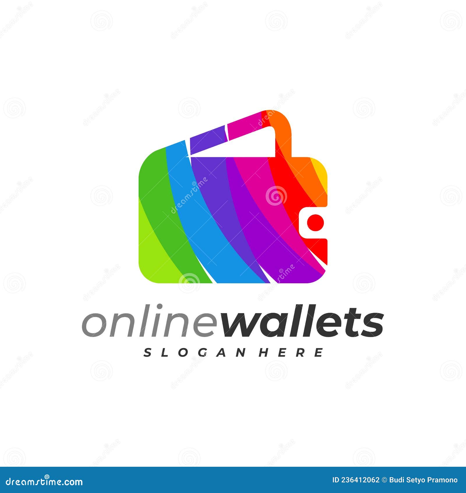 Colorful Wallets Logo Vector Template, Creative Wallets Logo Design ...