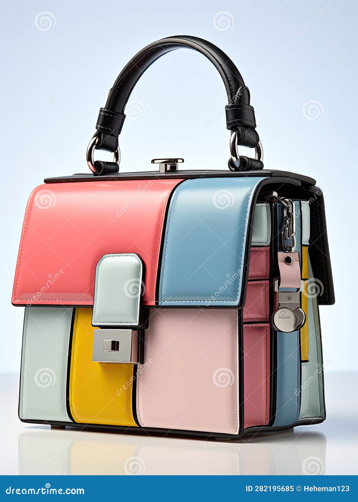 Colorful Wallets with Models in Pink, Light Blue, and Other Pastel ...