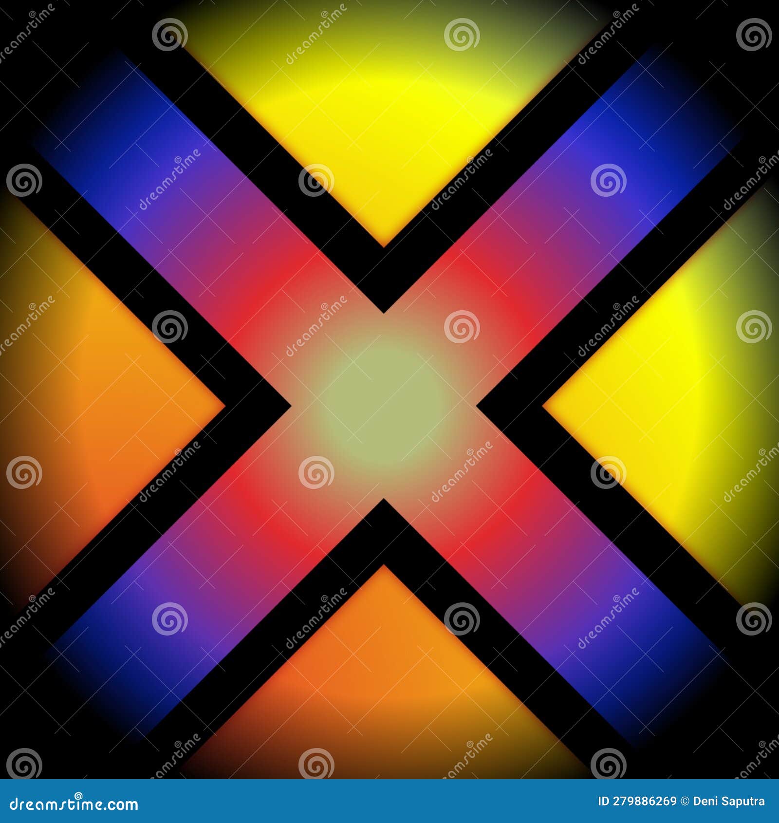 Colorful Wallpaper Illustration Image, with an X ??mark Stock ...