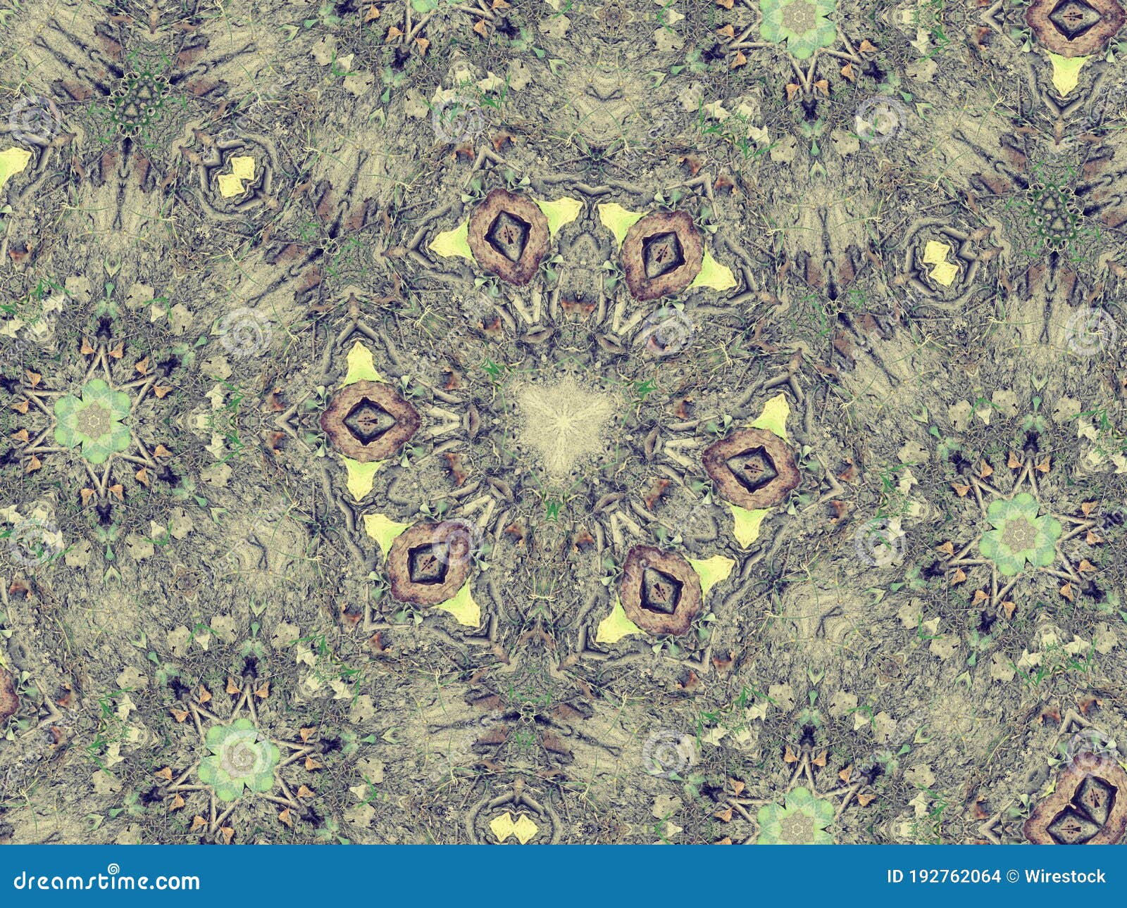 Colorful Wallpaper in Light Colors and Circular-shaped Patterns Stock ...