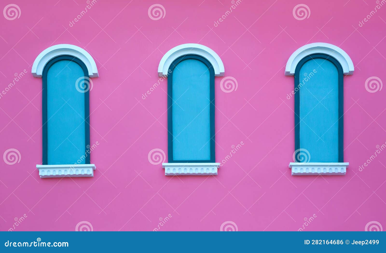 Colorful Walls and Windows. Stock Photo - Image of window, background ...