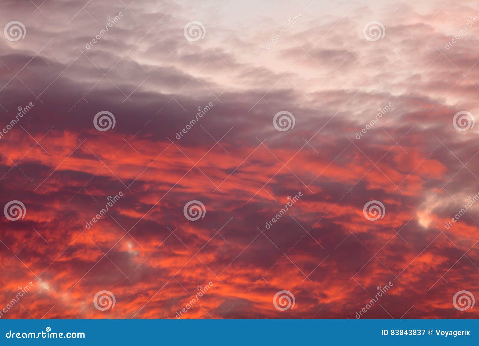 Colorful Warm Clouds on Sky at Sunset Stock Image - Image of romantic ...