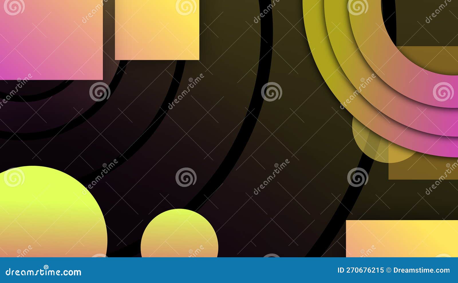 Colorful Washout Abstract Geometric Shape Background Stock Illustration ...
