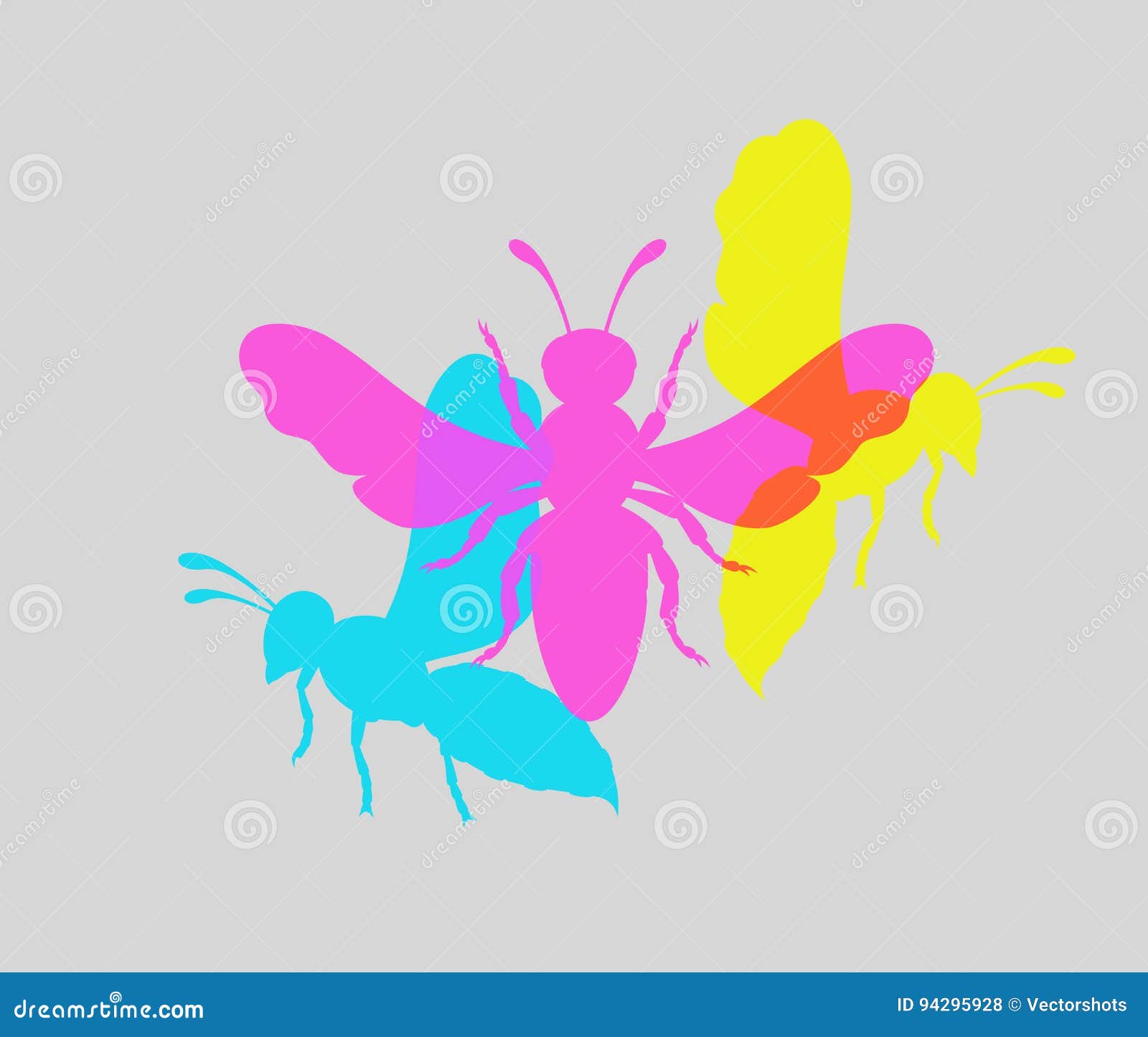 Colorful Housefly Musca Domestica. Vector Illustration. Drawing By Hand ...