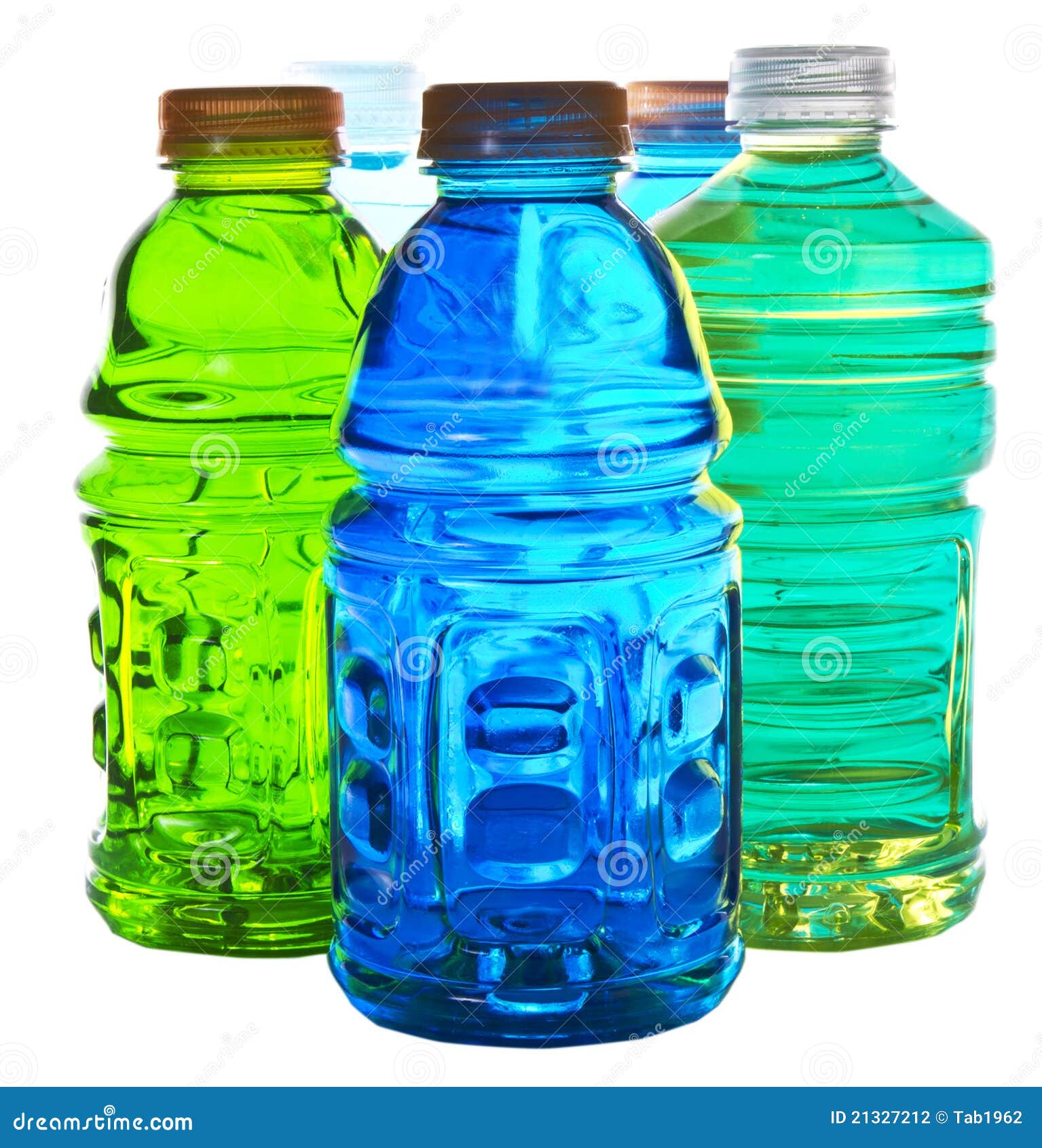 Colorful Water Bottles stock photo. Image of drink, health - 21327212