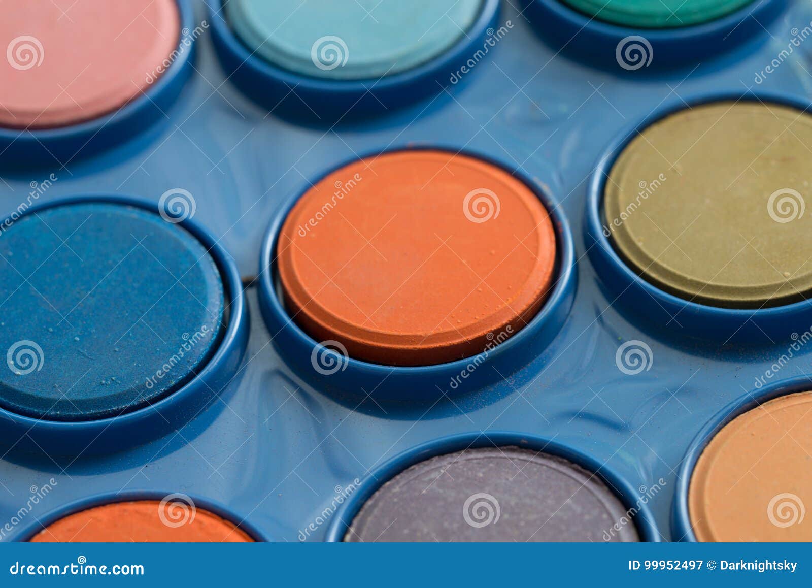 Colorful Water Colours in a Set Stock Image - Image of difference ...