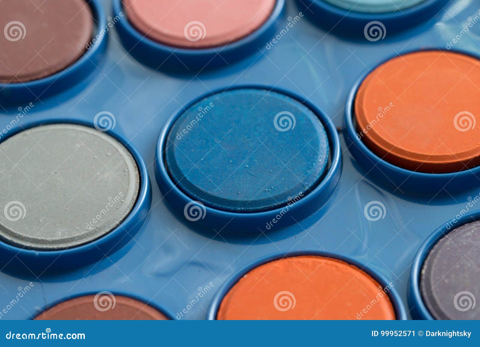 Colorful Water Colours in a Set Stock Image - Image of colors, contrast ...
