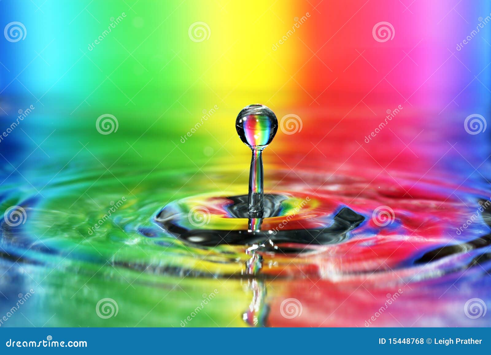 Colorful water drop stock photo. Image of colorful, abstract - 15448768
