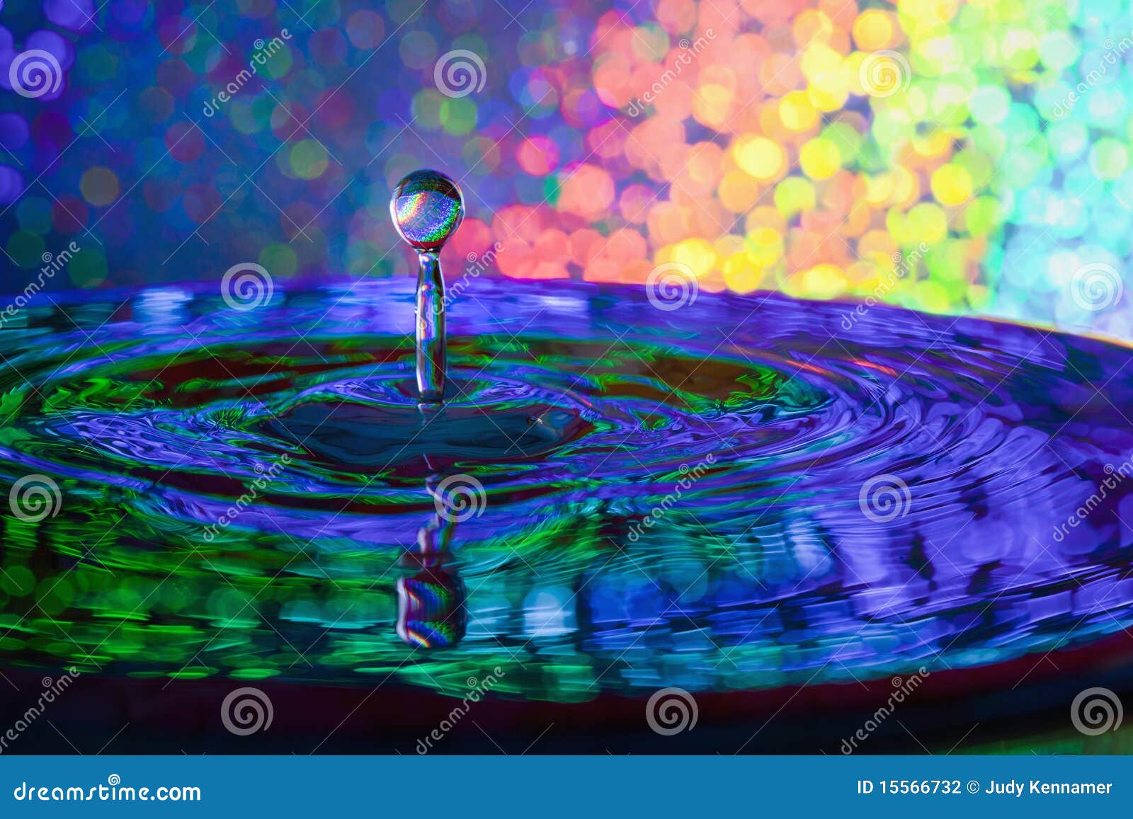 Colorful water drop stock photo. Image of backdrop, close - 15566732