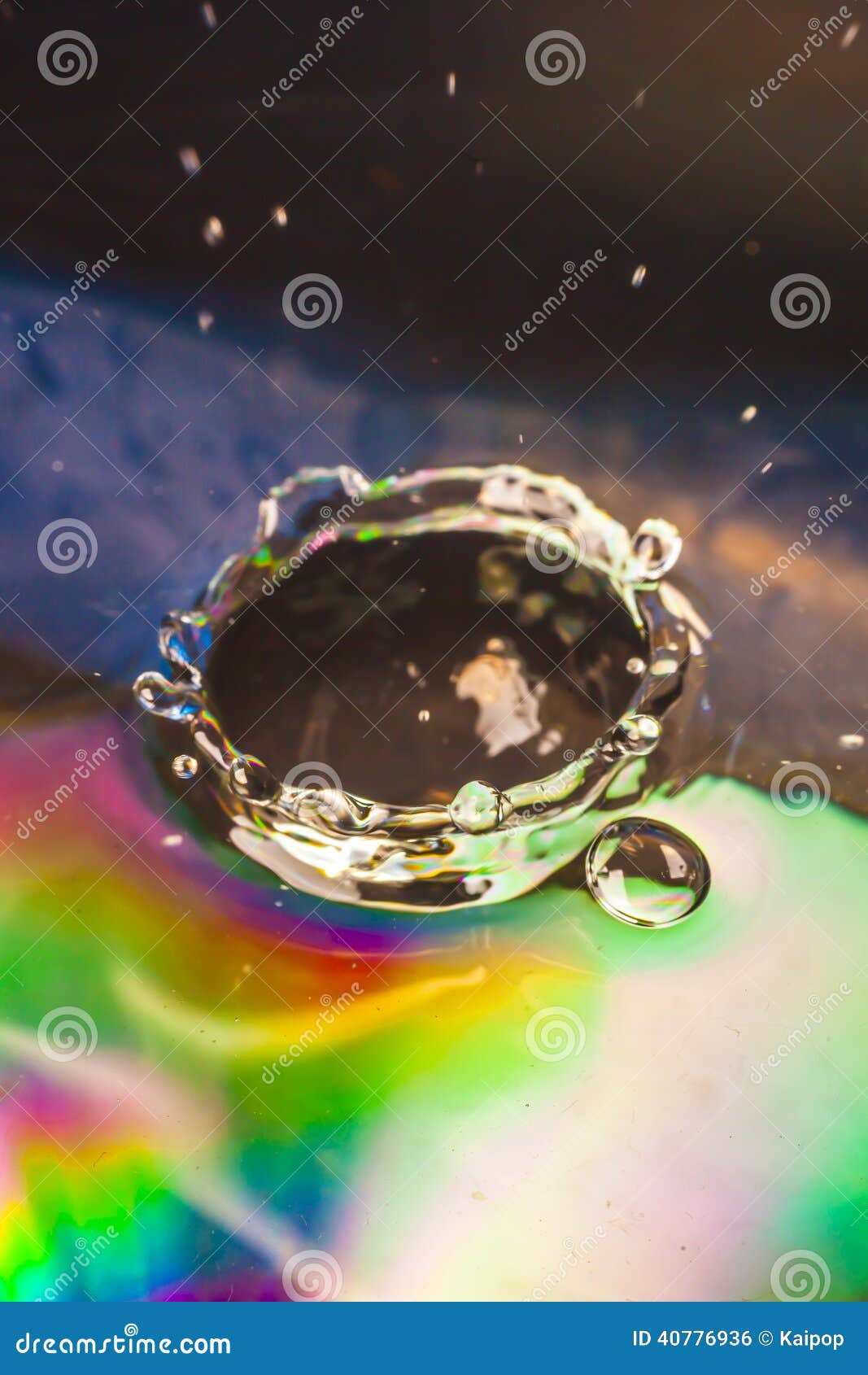 Colorful Water drop stock photo. Image of liquid, circle - 40776936