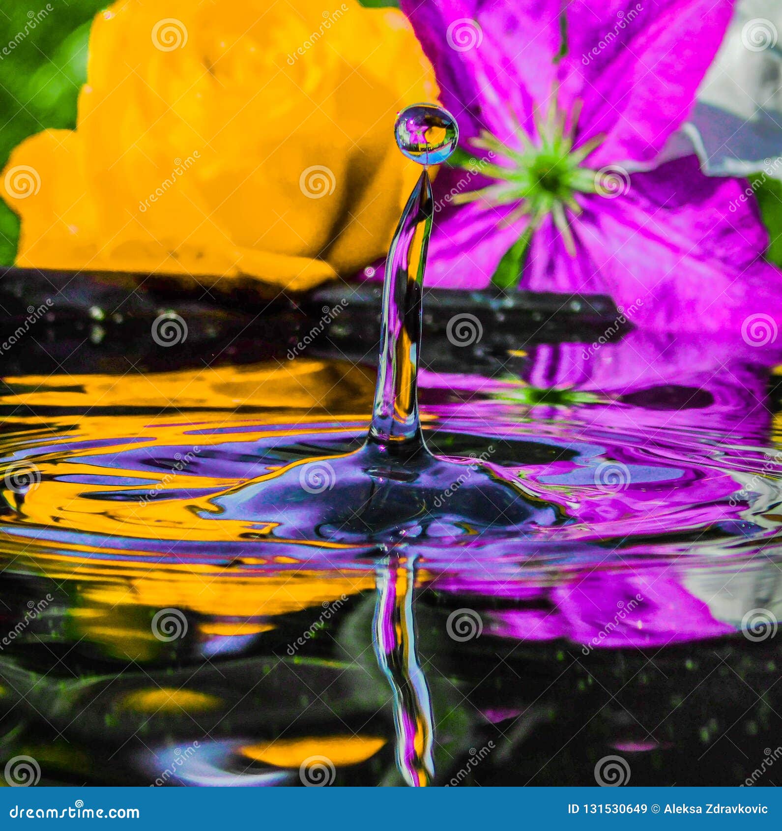 Colorful Water Drop Sculptures Stock Photo | CartoonDealer.com #14180202