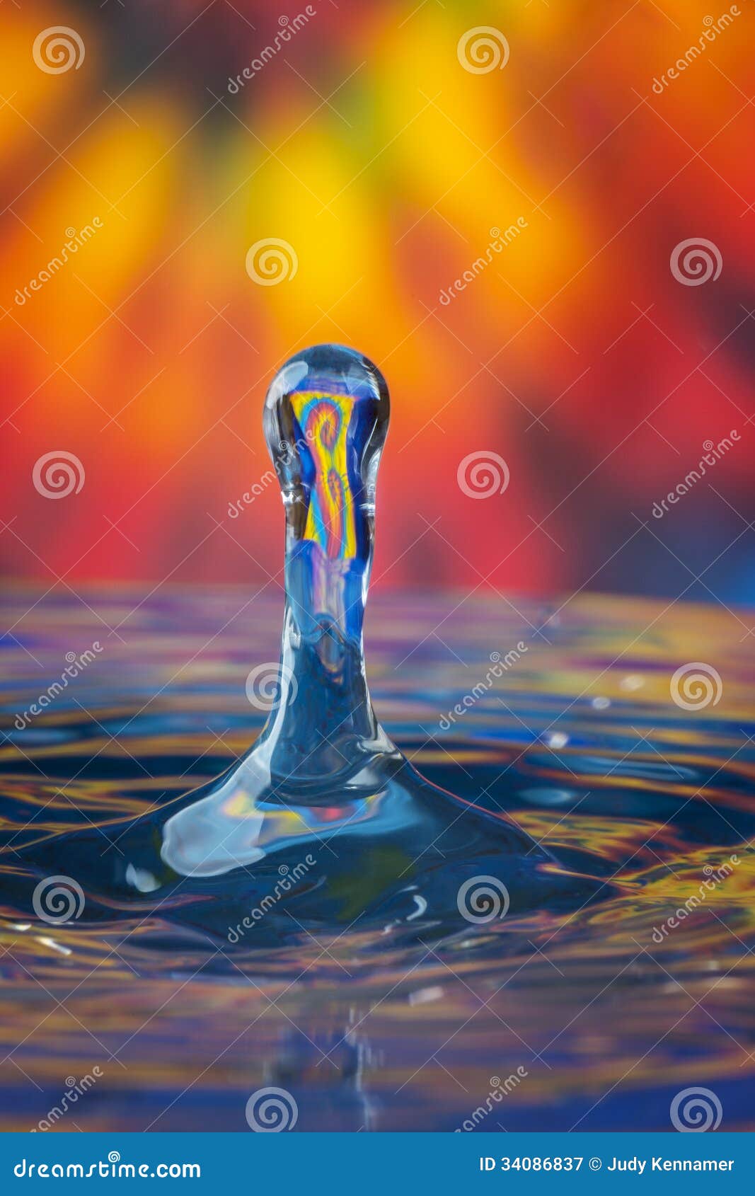 Colorful Water Drop and Splash Stock Image - Image of nature, aqua ...