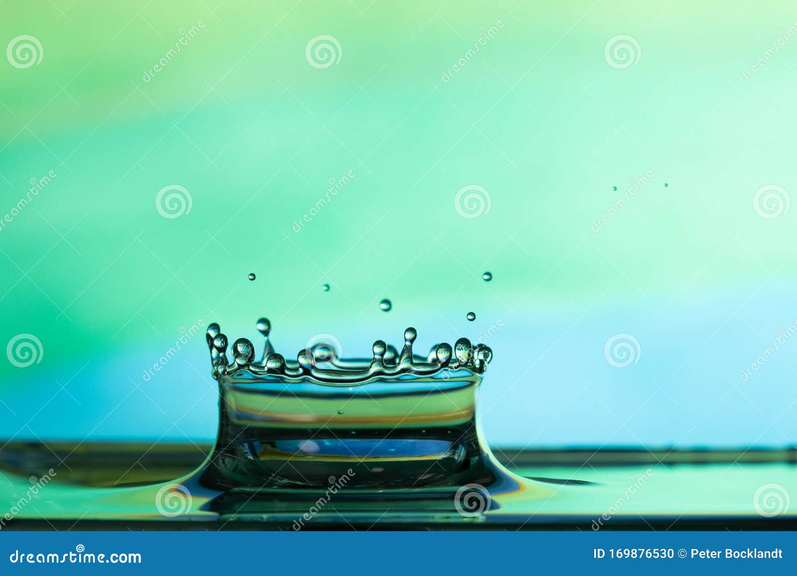 Colorful water drop splash stock photo. Image of perfection - 169876530