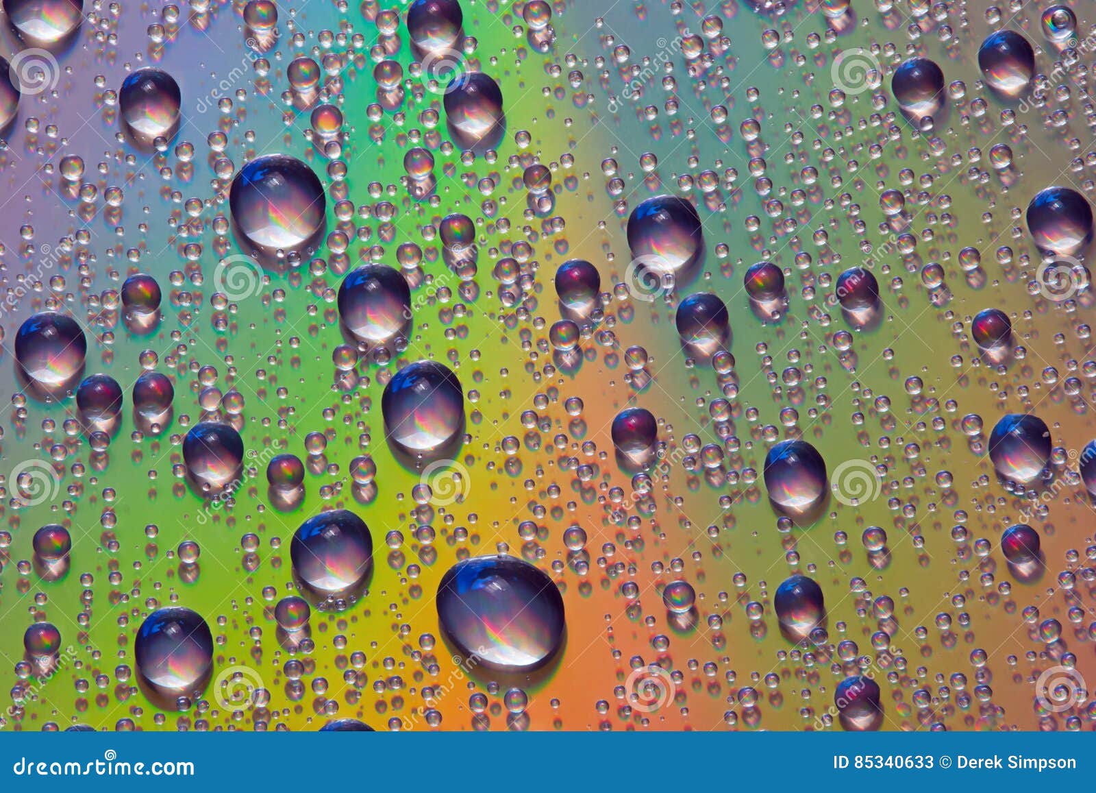 Colorful Water Droplet Abstract Stock Image - Image of light, blur ...