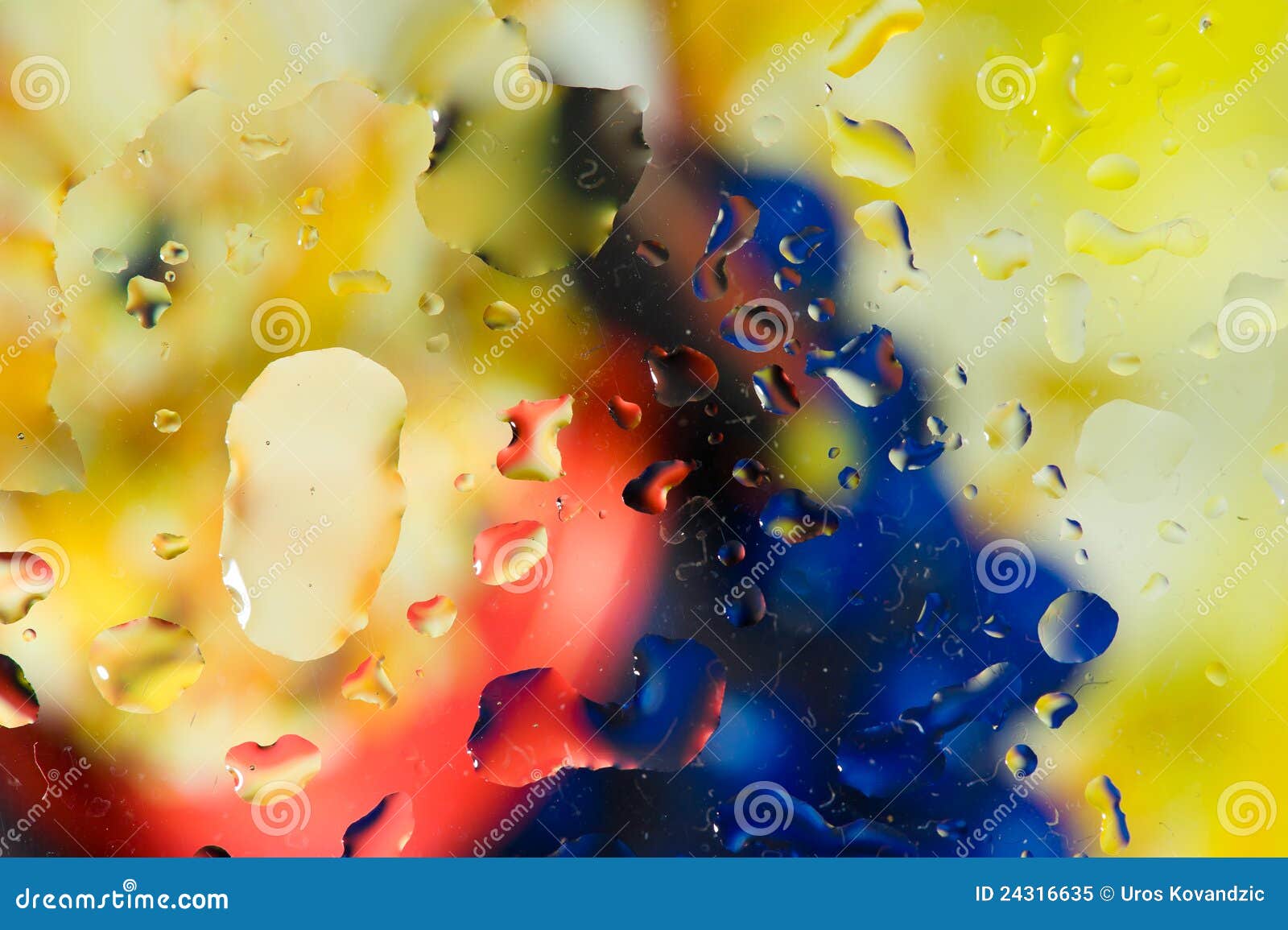 Colorful water droplets stock image. Image of setup, colour - 24316635