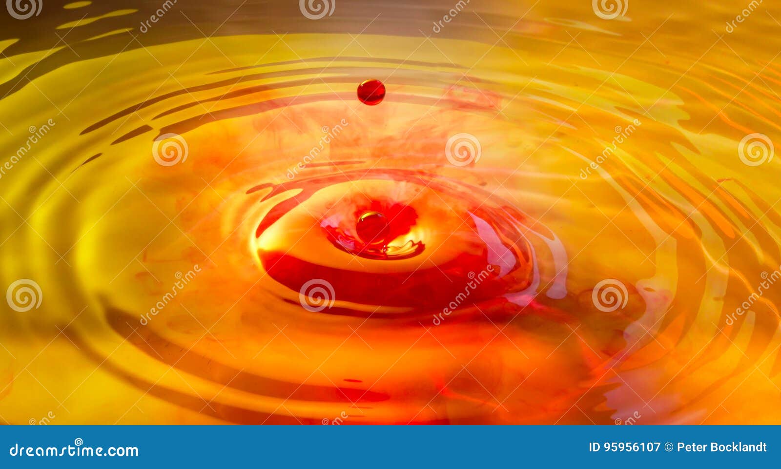 Colorful water droplets stock image. Image of close, ripples - 95956107