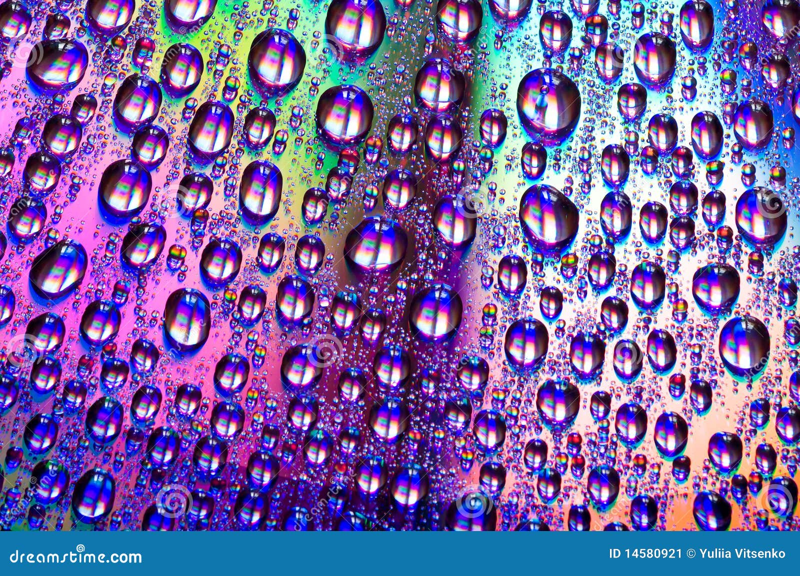 Colorful Water Drops Background Stock Image - Image of colorful ...