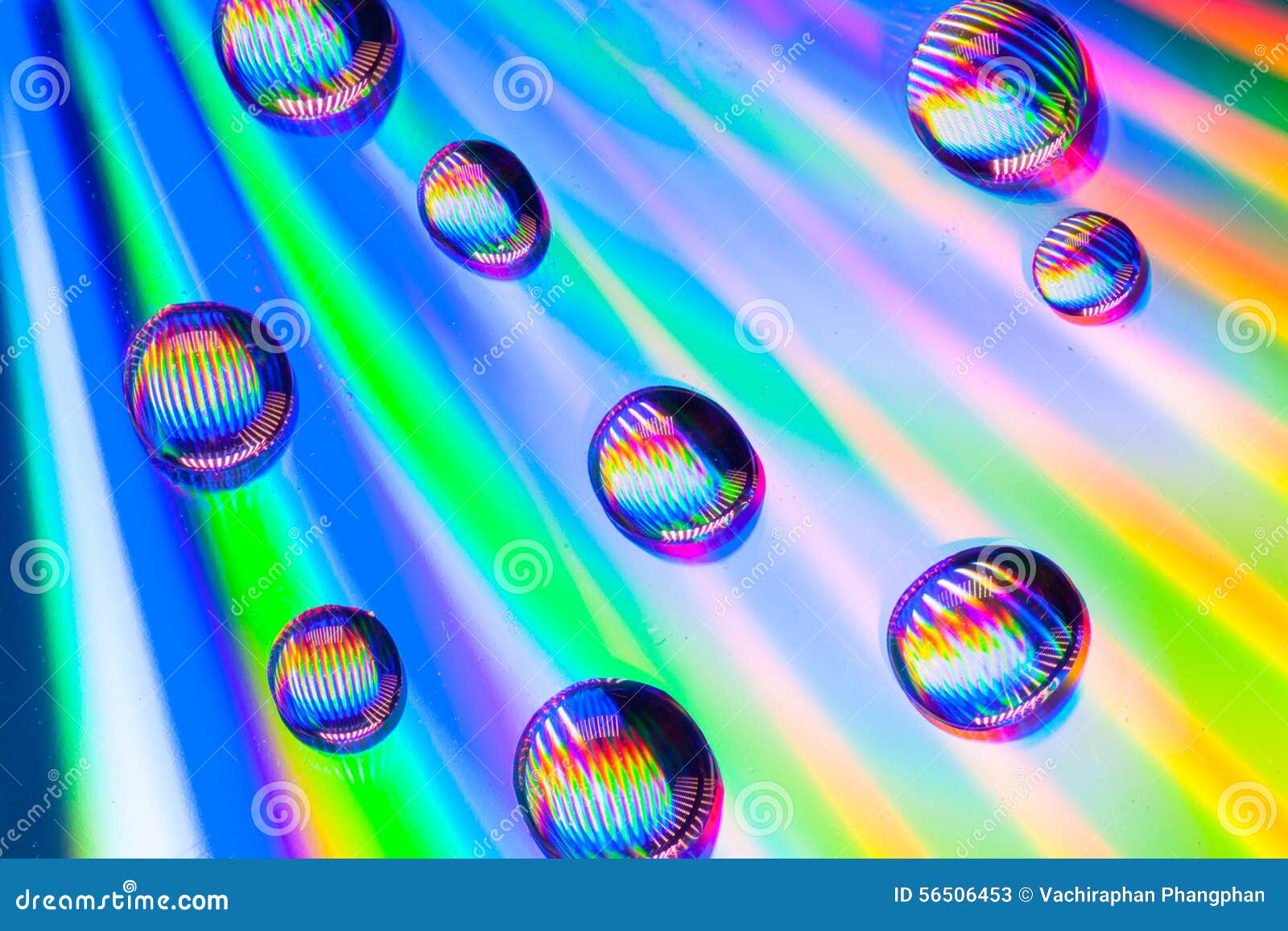 Colorful water drops stock image. Image of raindrop, multicolor - 56506453