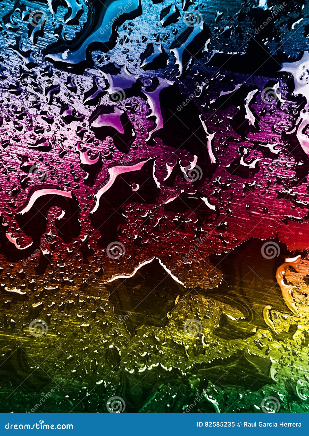 Colorful Water Drops Texture or Background Stock Image - Image of ...