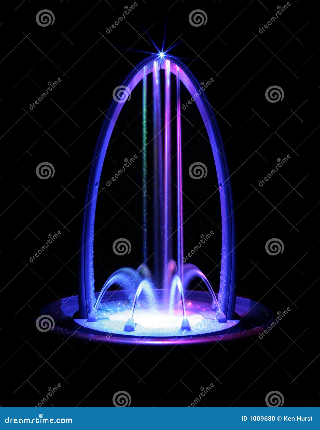 Colorful Water Fountain stock photo. Image of blur, ornament - 1009680
