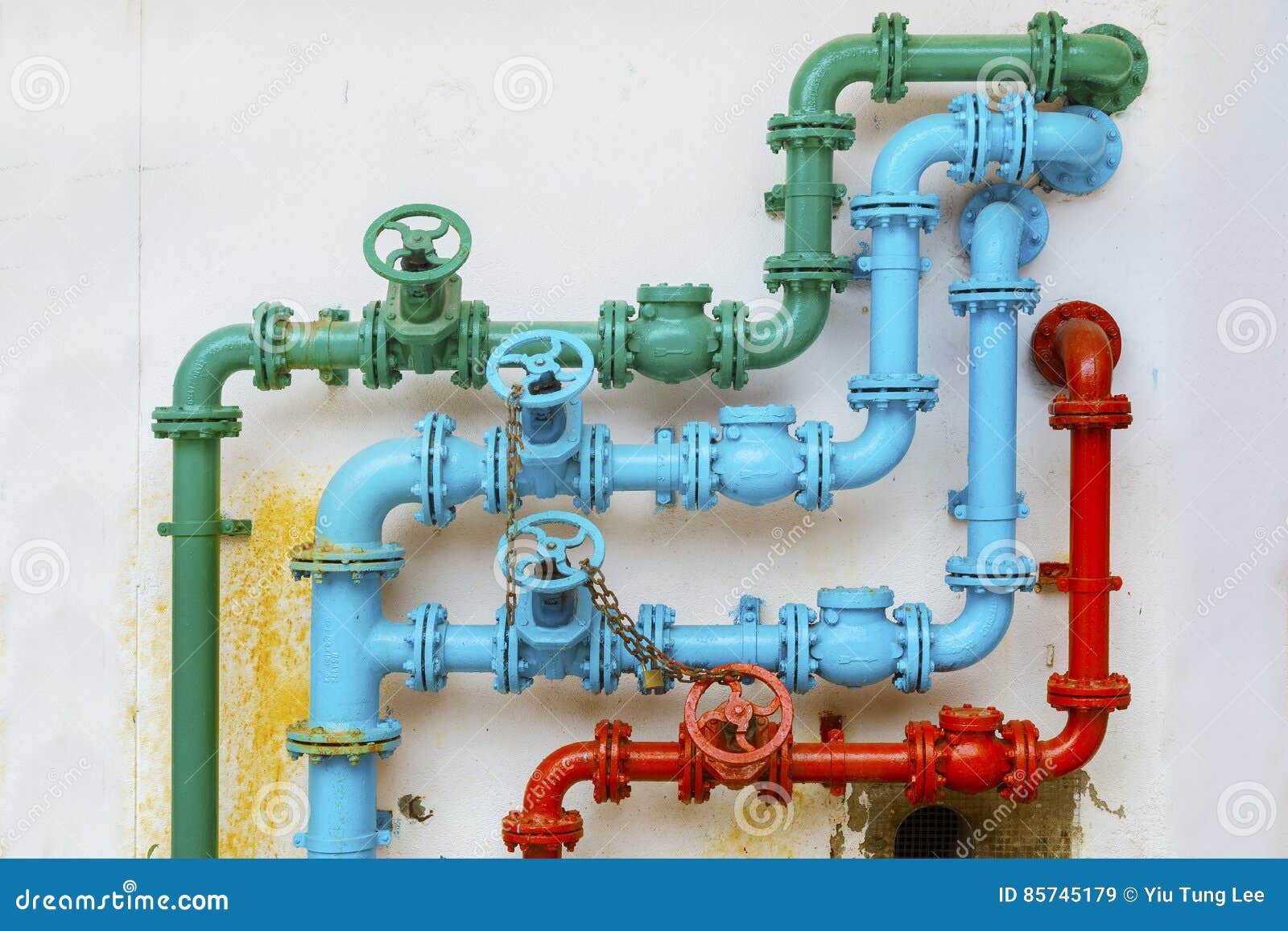 Colorful water pipe stock image. Image of repair, joint - 85745179