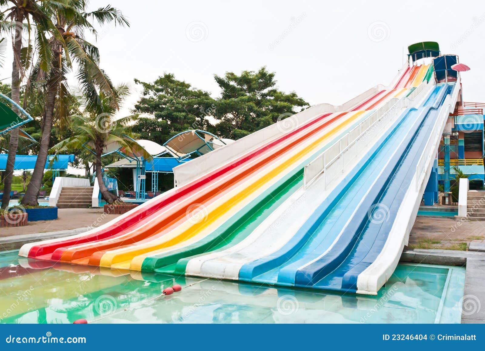 Colorful water slider stock photo. Image of aqua, strip - 23246404