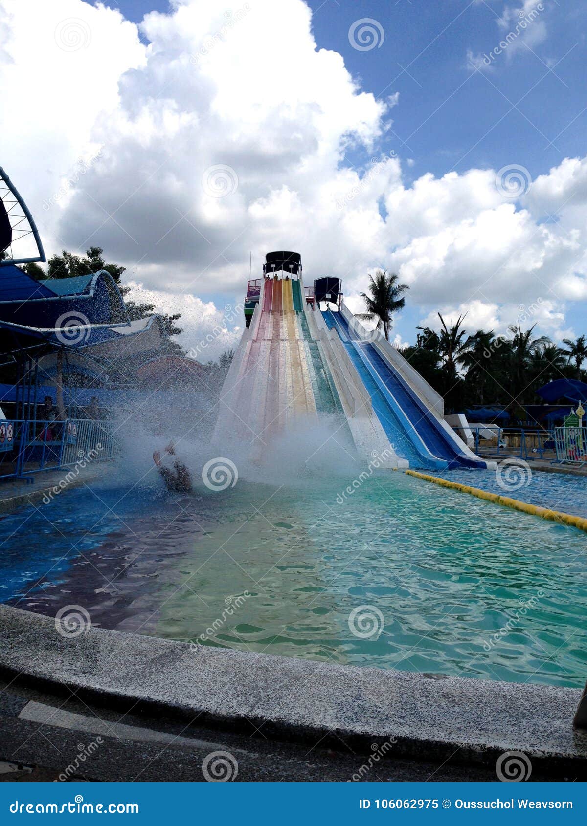 Colorful Water Slides at the Water Park Editorial Image - Image of ...