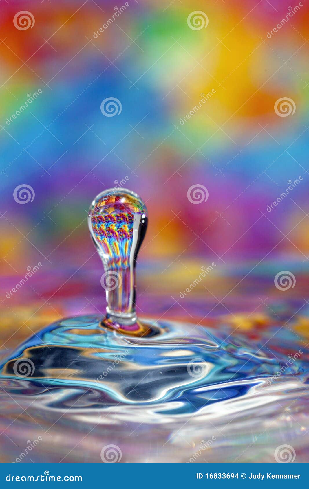 Colorful water splash stock photo. Image of bubble, clean - 16833694