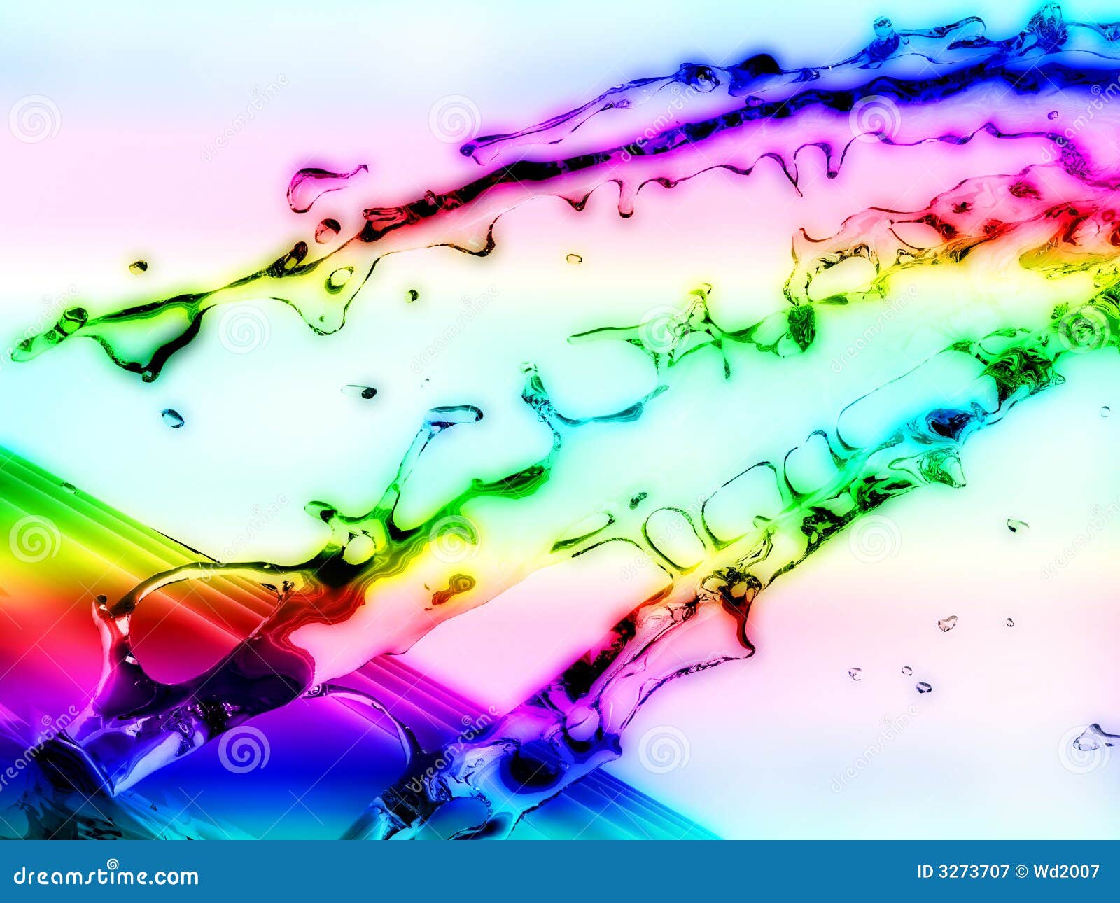 Colorful water splash stock illustration. Illustration of drop - 3273707