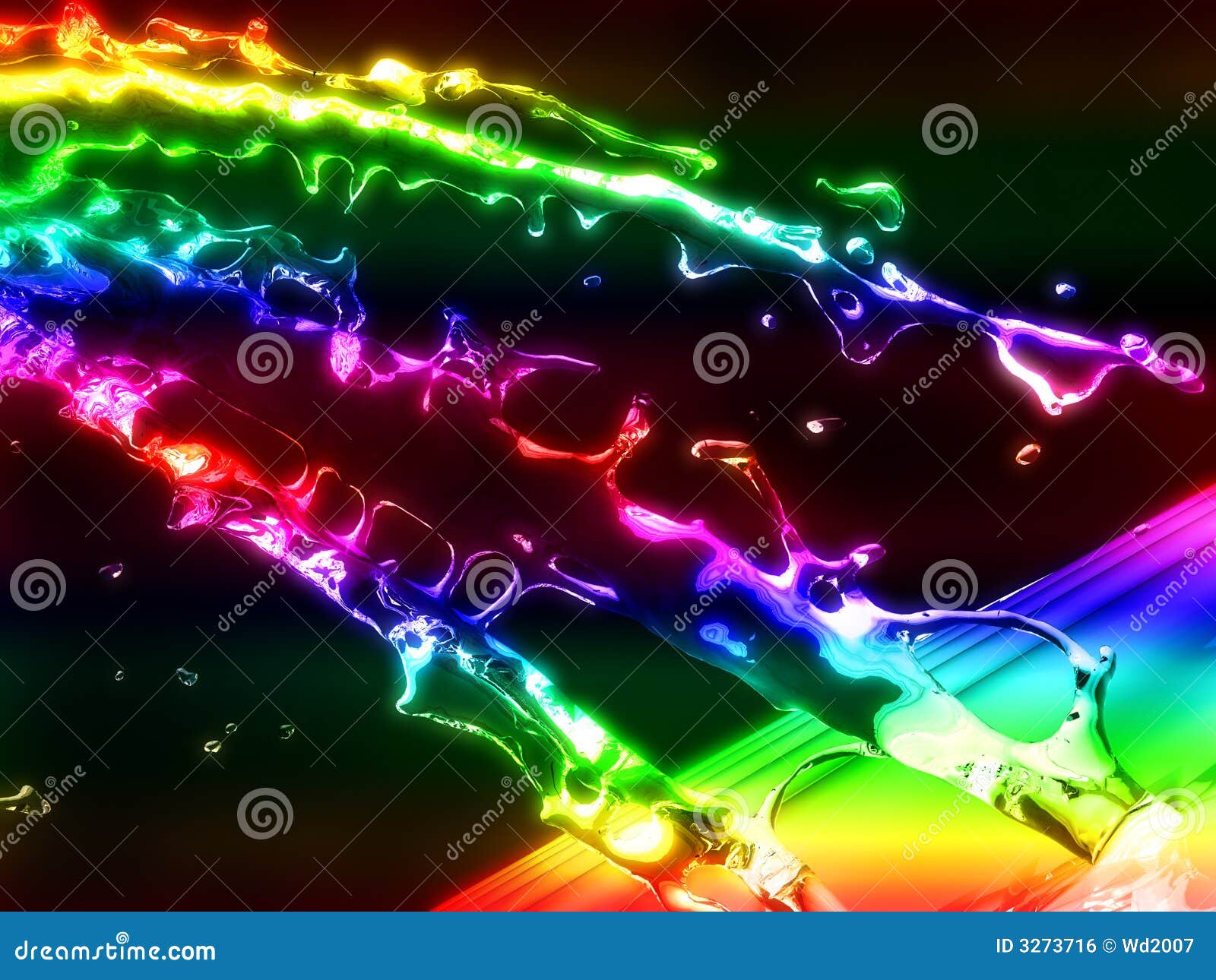 Colorful water splash stock illustration. Illustration of perfection ...