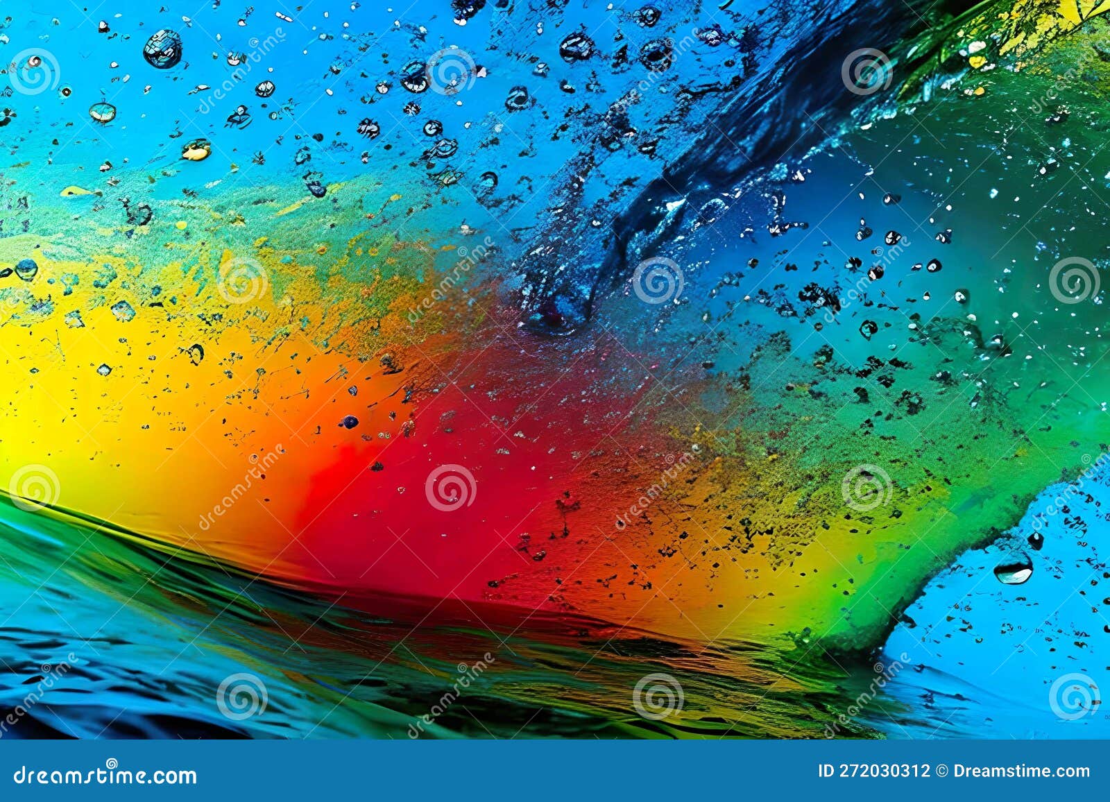 Colorful water splash stock illustration. Illustration of blue - 272030312