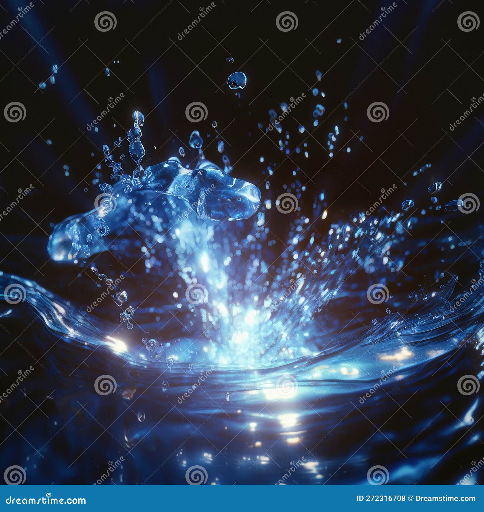 Colorful water splashes stock illustration. Illustration of falling ...