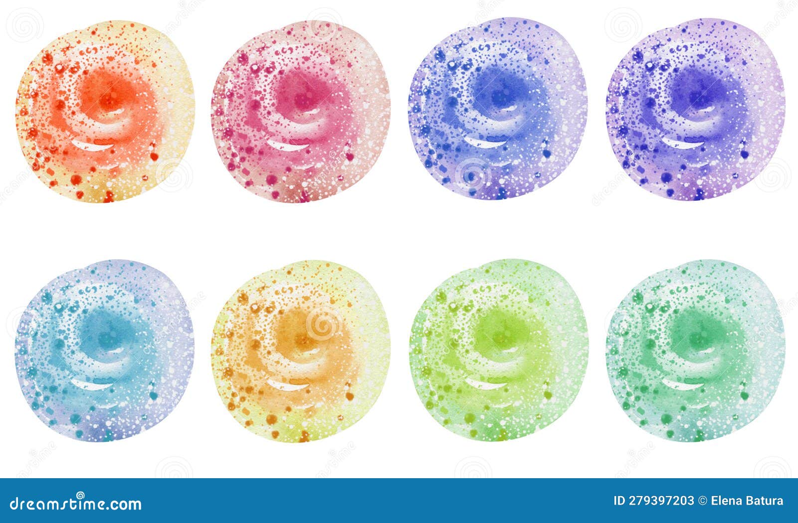 Colorful Watercolor Blotch with Watercolor Paint Blotch for Design ...