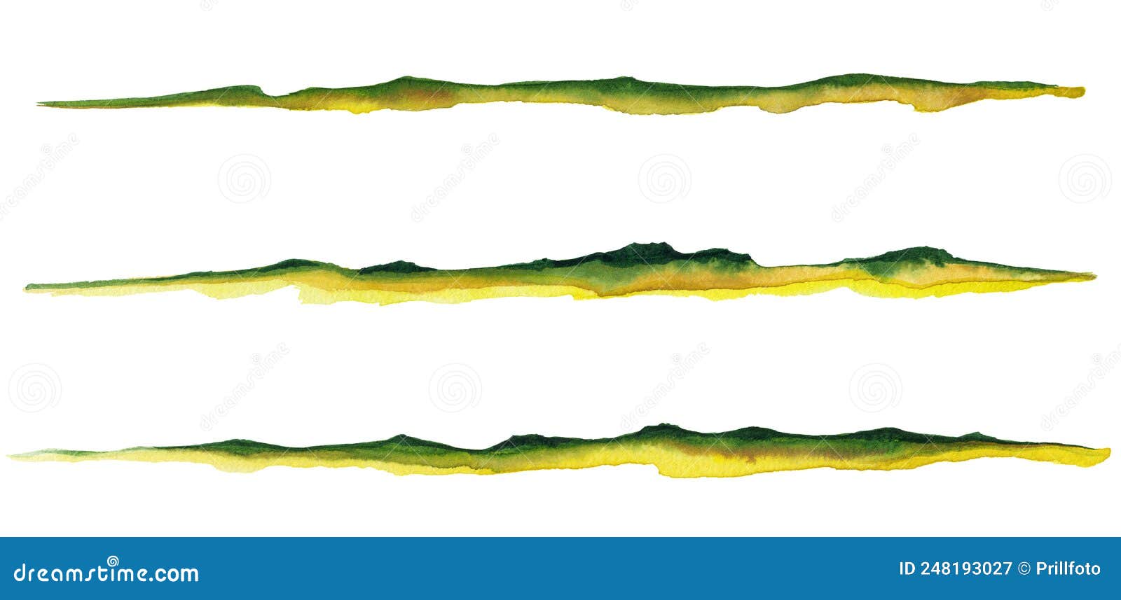 Watercolor Illustration Lines Stock Image - Image of brush, aquarelle ...