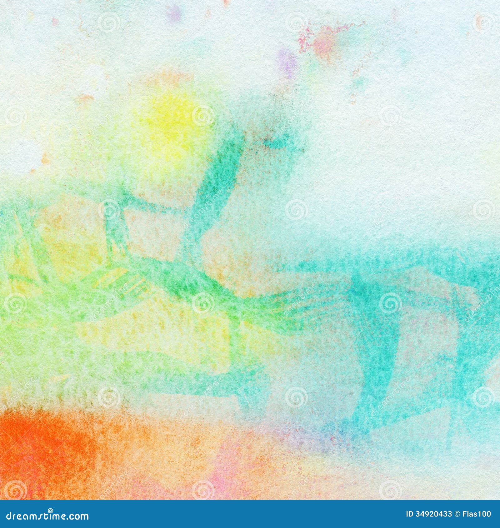 Colorful Watercolor Painted Background Stock Illustration ...