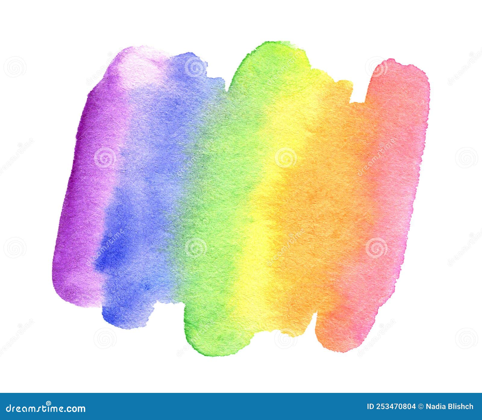 Colorful Watercolor Splash As a Background for Text, Logo Stock Photo ...